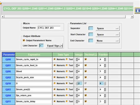 Tnc 620 How To Create Cycle 203 Parameter In Post Builder Nx 12