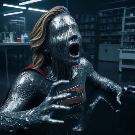 Supergirl Metal Statue Ai By J0hndoodle On Deviantart
