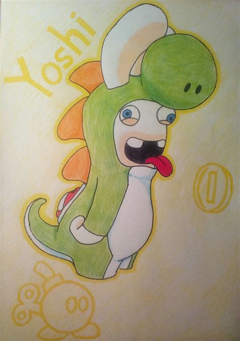 Rabbid Yoshi By Piccolagiuggiola On Deviantart