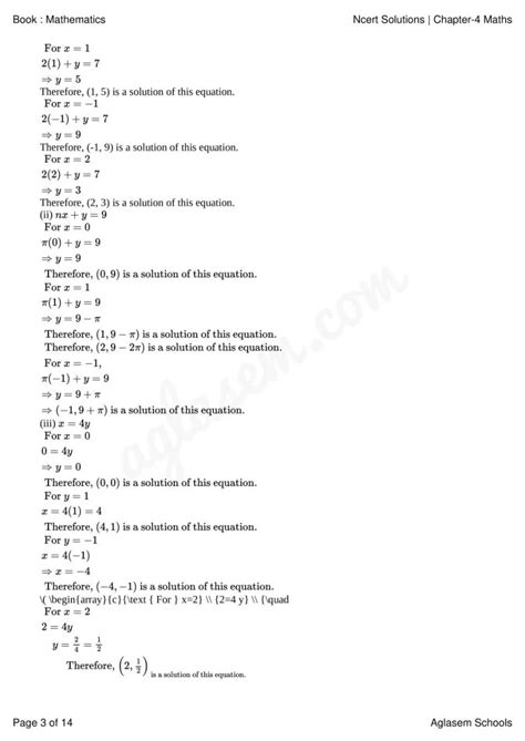 Ncert Solutions Class 9 Maths Chapter 4 Linear Equations In Two Variables