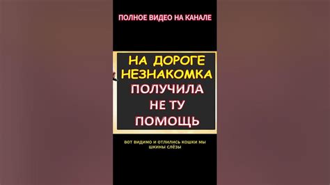Незнакомка на дороге получила внутреннюю помощь Интересные истории из