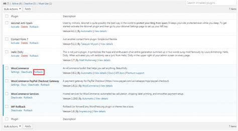 how to rollback wordpress themes and plugins beginners guide 2019
