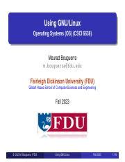 Using GNU Linux Operating Systems A Comprehensive Guide For Course Hero