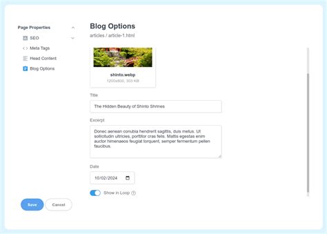 Blog Components Bootstrap Studio