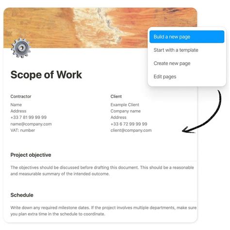 Freelance Scope Of Work Template Dremelmicro
