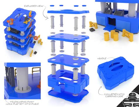 Pop Up Render Exploded View Andrew Tober