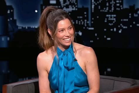 Candy Star Jessica Biel In Alexandre Vauthier On Jimmy Kimmel Live