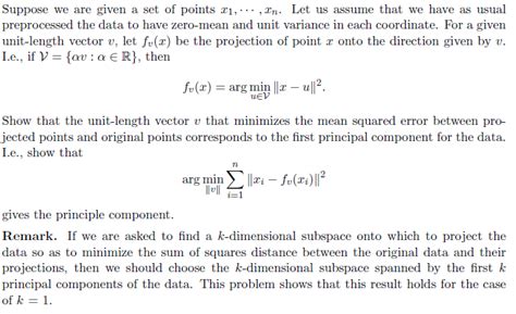 Solved Suppose We Are Given A Set Of Points X Xn Let Us Chegg