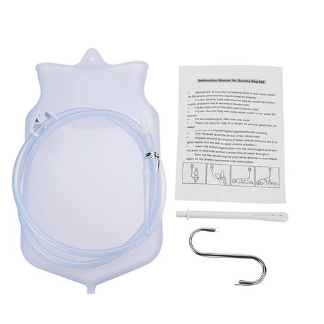 Detox Enema Bag Colon Cleaning With Silicone Hose Douche Bag Vaginal Washing Water Bag Cleaning