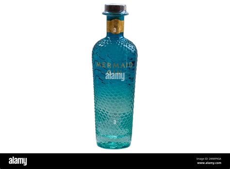 Bottle Of Mermaid Gin Small Batch From Isle Of Wight Distillery