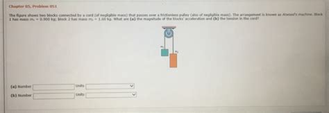 Solved The Figure Shows Two Blocks Connected By A Cord O Chegg