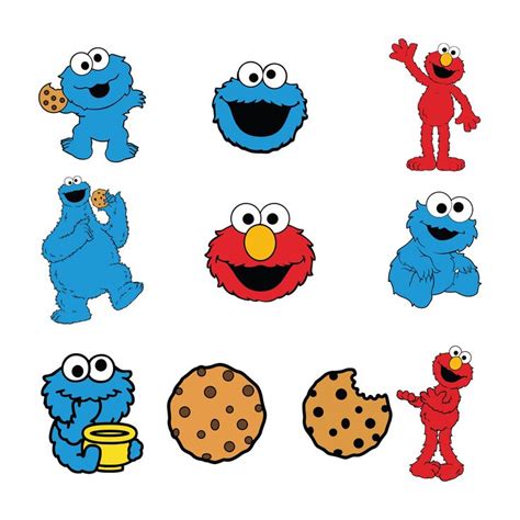 Cookie Monster Svg Bundle Cookie Svg Monster Svg Cookie Monster