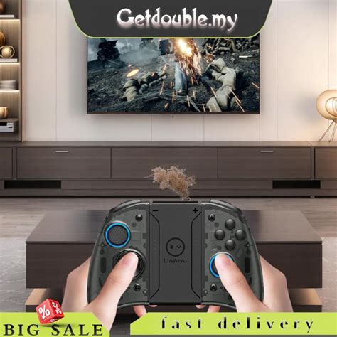 [getdouble My] Wireless Gaming Controller For Switch Lite Oled Gamepad Dual Vibration Turbo