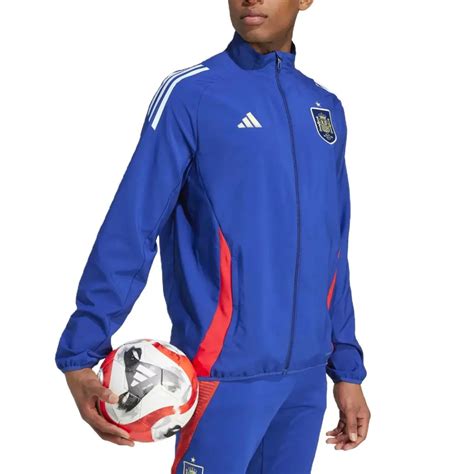 Spain Training Presentation Soccer Tracksuit Dark Blue 202425 Adidas