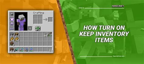 How To Turn On The Keep Inventory Option In Minecraft