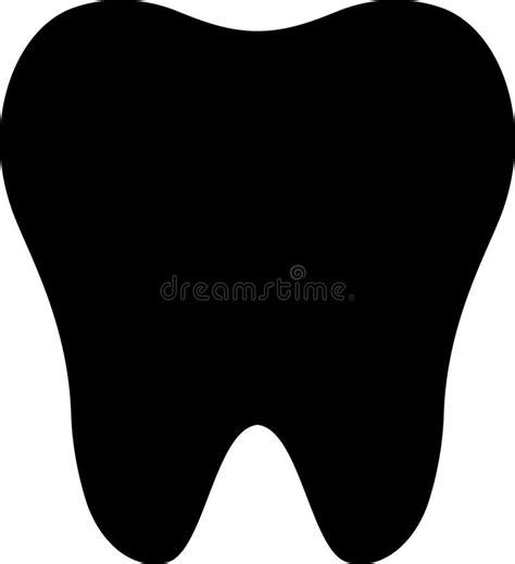 Tooth Icon Vector Medical Tooth Symbol Illustration Stock