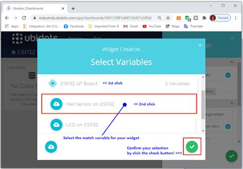 Internet Of Things Monitoring Sensor And Controlling Led On Ubidots