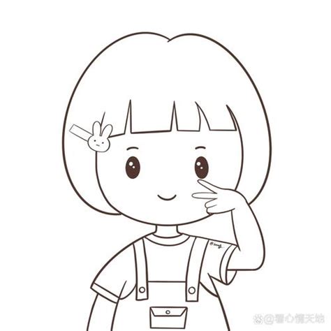 儿童小女孩头像简笔画 图文（高清18张） 简笔画图片大全