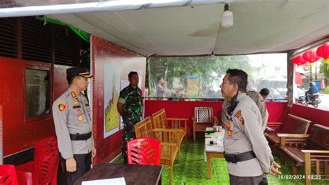 Kapolres Singkawang Cek Pos Pengamanan Untuk Pastikan Pengamanan Ops