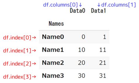 pandas インデックス列の基本操作要素にアクセス検索欠損値処理 YutaKaのPython教室