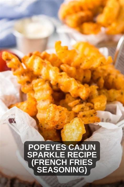 Popeyes Cajun Sparkle Recipe French Fries Seasoning Recipe Cajun