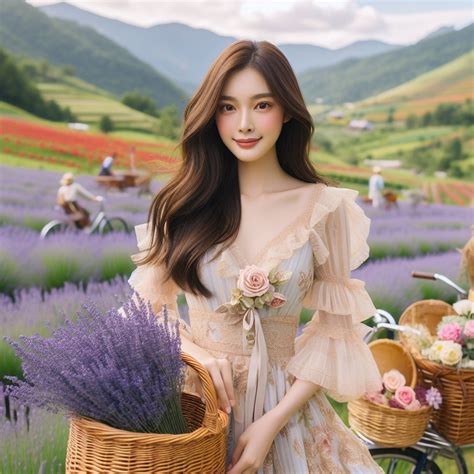 Download Ai Generated Woman Lavender Royalty Free Stock Illustration