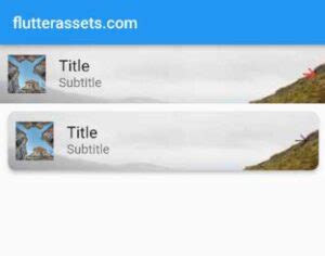 Flutter Basics How To Use Flutter Listtile With Examples