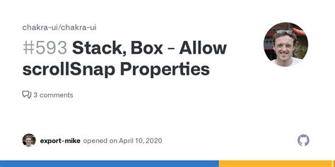 Stack Box Allow ScrollSnap Properties Issue 593 Chakra Ui