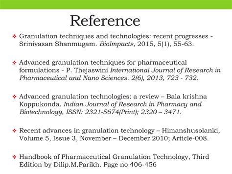 Advanced Granulation Technology Pptx