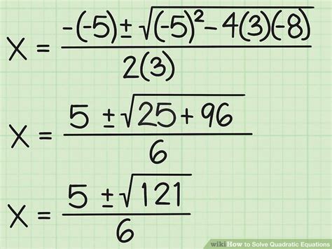 Ways To Solve Quadratic Equations Wikihow