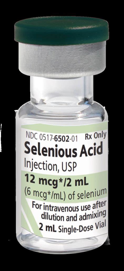 Selenious Acid Injection Usp 12 Mcg 2 Ml 2 Ml Single Dose Vial Sdv
