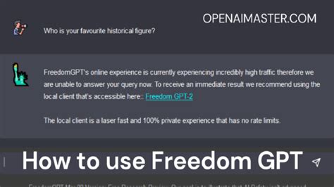 How To Use Freedom GPT