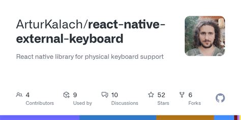 Github Arturkalach React Native External Keyboard React Native Library For Physical Keyboard