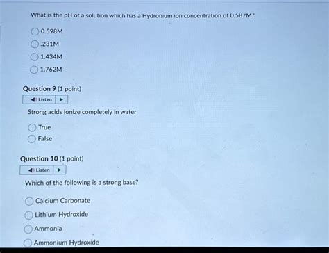 Solved What Is The Molarity Of A Solution Prepared By