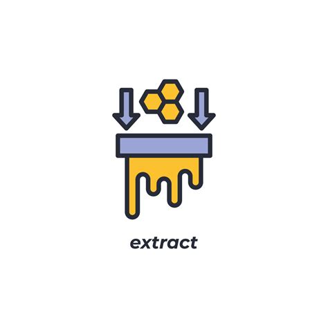 Vector Sign Extract Symbol Is Isolated On A White Background Icon
