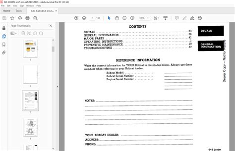 Bobcat 643 Loader Operators Manual 6556854 Pdf Download Heydownloads Manual Downloads