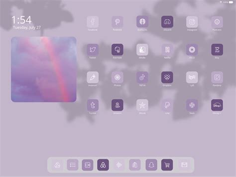Ipad Ios 16 Purple Aesthetic App Icons Pack Etsy Purple Aesthetic