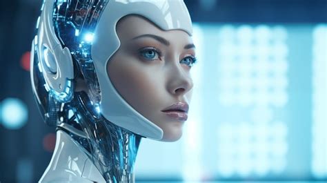 Premium Photo Artificial Intelligence A Humanoid Cyber Girl