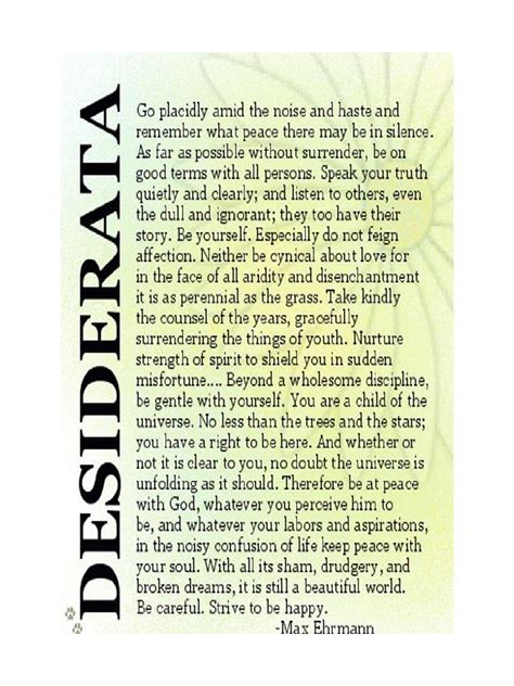 Desiderata Pdf