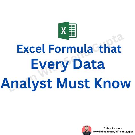 Exceltips Dataanalytics Excelformulas Dataanalyst Microsoftexcel Sonu Gupta