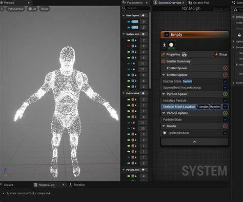 Niagara Q I Want The Particles To Be Evenly Distributed Across The Skeletal Mesh Real Time Vfx