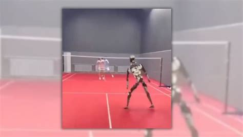 fake video shows robot schooling humans in badminton