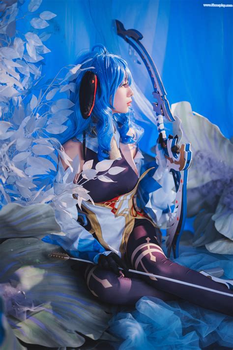 CosXuxi Club 清青琴玖 NO 04 甘雨COSPLAY Genshin Impact Ganyu Page 2 3