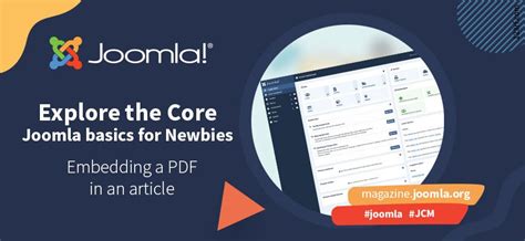 Explore The Core Easily Embed Pdfs In Your Joomla Content The Joomla Community Magazine