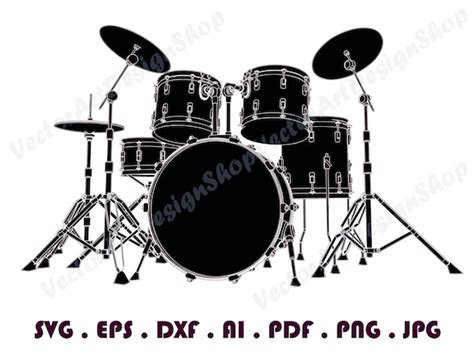 Drums Clipart Drums Svg Files For Cricut Drums Dxf Cut Files For