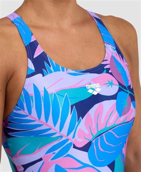 Badeanzug Damen Tropen Print Control Pro Back