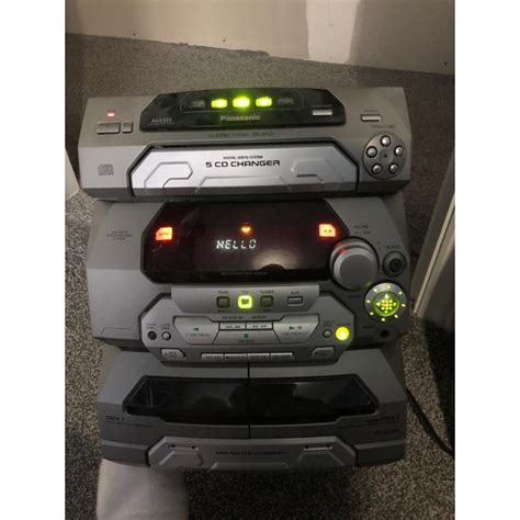 Panasonic 5 Cd Stereo System Sa Ak27 With 2 Tape Decks In Cambridge