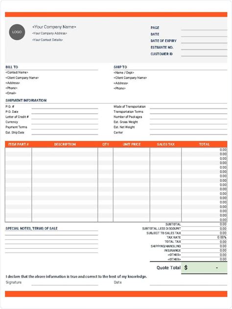 Downloadable Free Invoice Templates