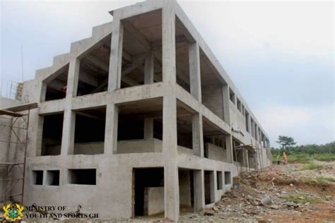 Photos Sports Minister Inspects Ongoing Project At Dorma Ahenkro The