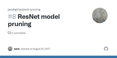 ResNet Model Pruning Issue 8 Jacobgil Pytorch Pruning GitHub